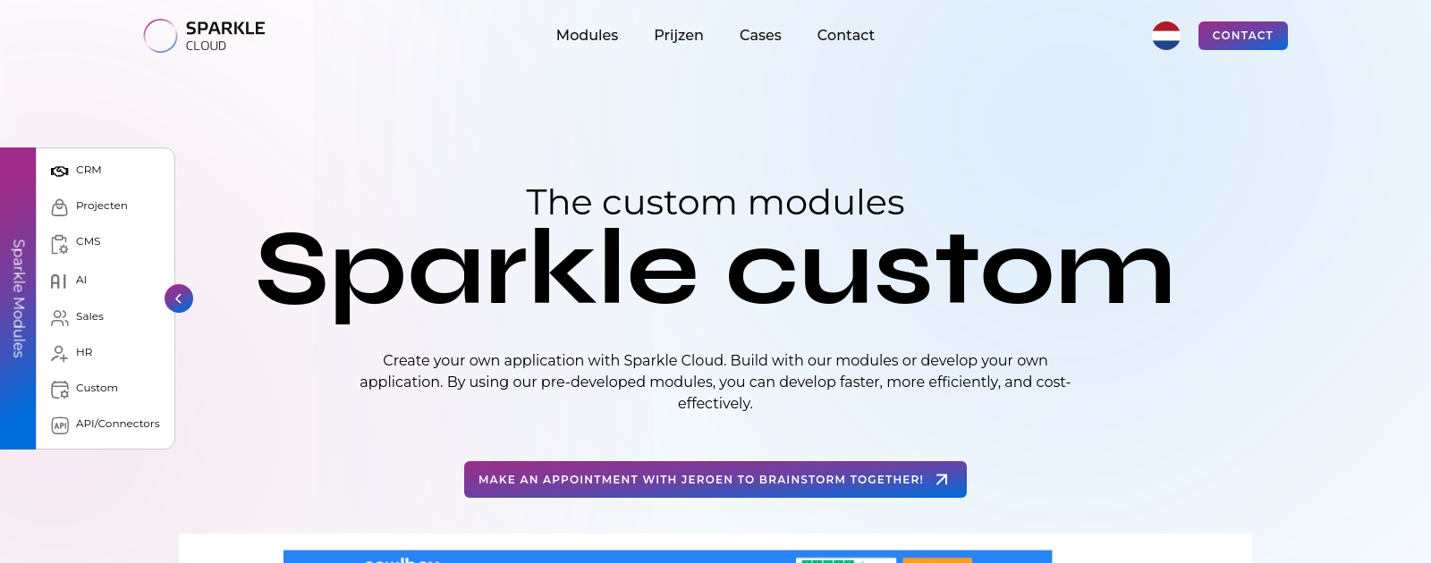 Custom modules | SparkleCloud